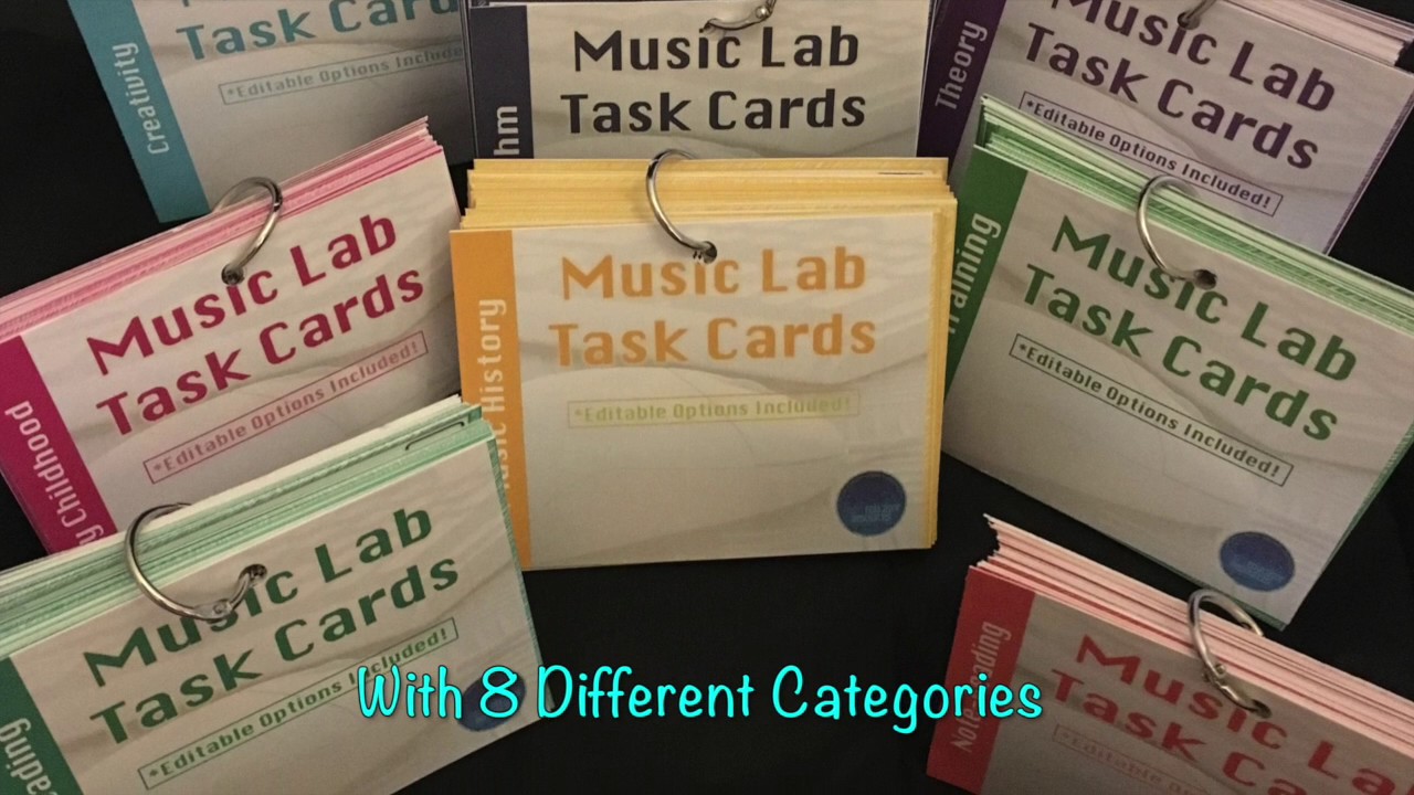 Keep Students Engaged in Music Lab with Task Cards! - YouTube