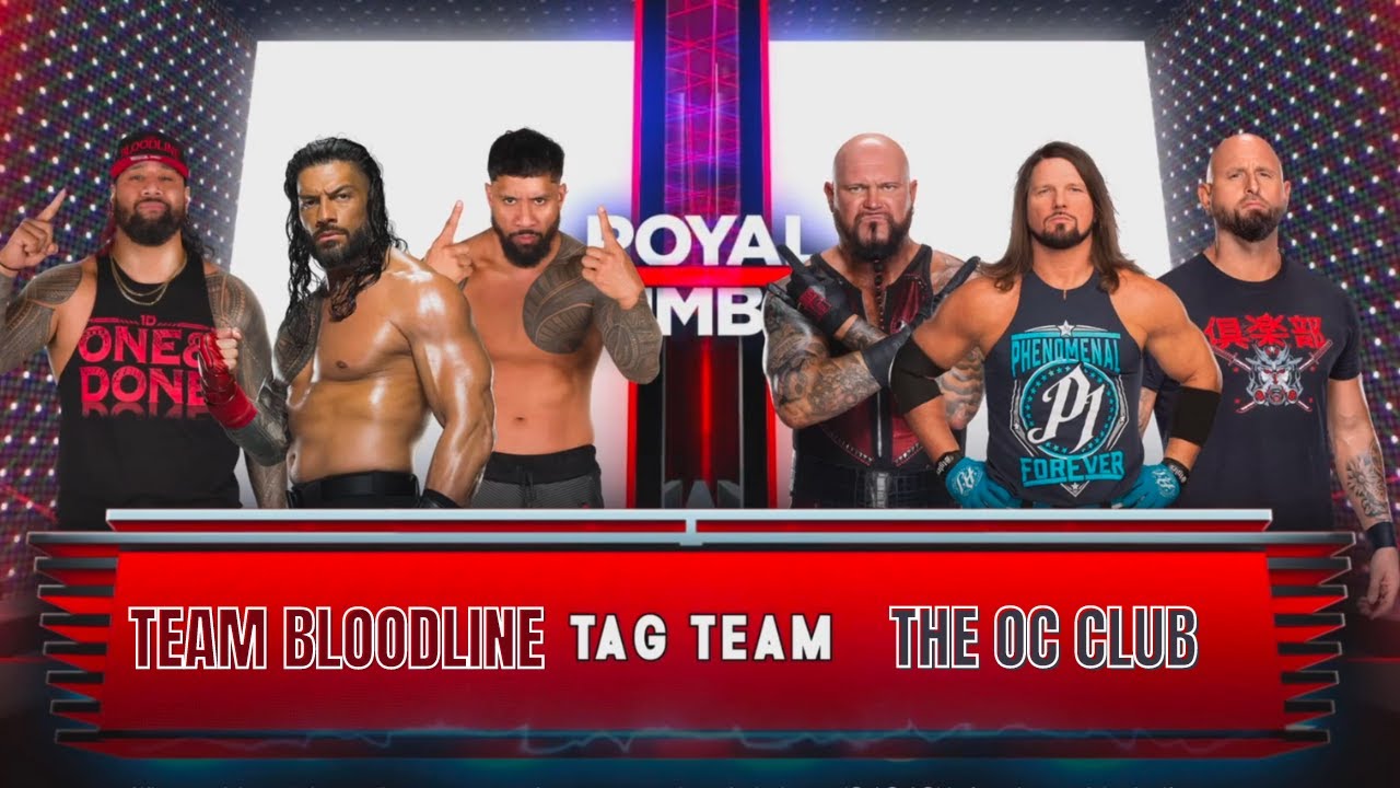 WWE 2K23 Team Bloodline vs Team OC Club Highly Intense Gameplay - YouTube