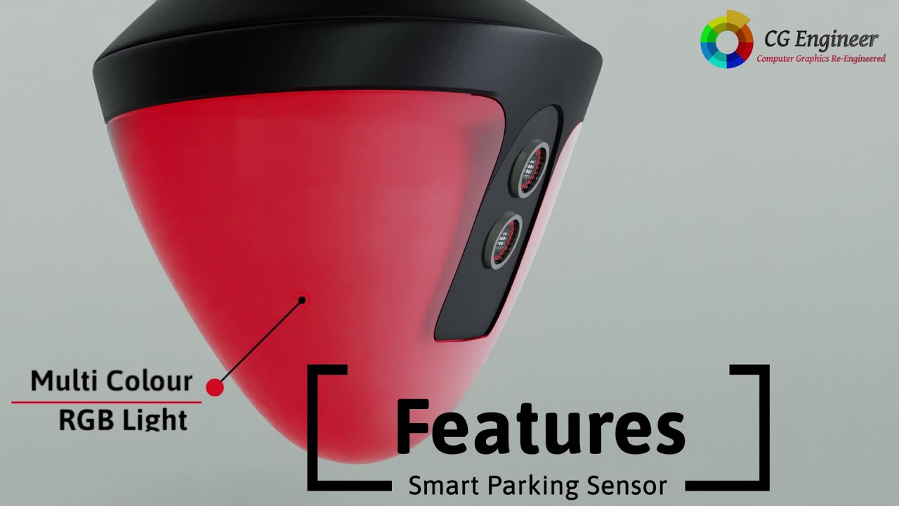 Product Visualization - Smart Parking Sensor - 3D Animation - YouTube