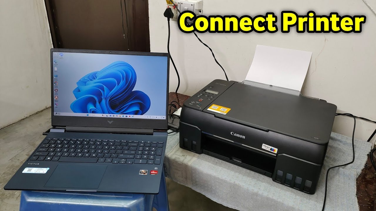 Install Printer In Laptop | Laptop Printer Connection | Laptop Mein ...