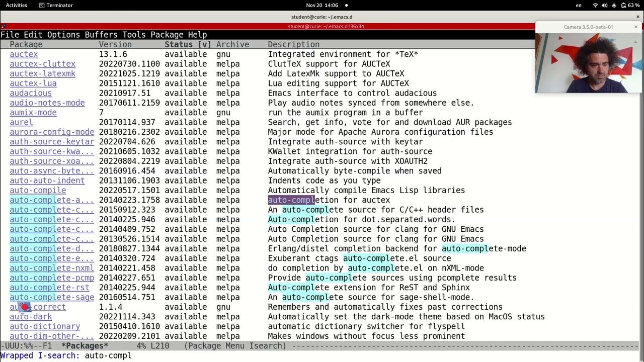 Εισαγωγή στο Linux - Lecture06-01 - install Emacs Packages with MELPA - YouTube
