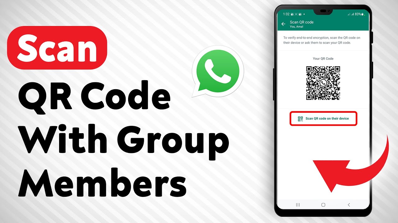 How To Scan QR Code With A Group Members On WhatsApp - Full Guide - YouTube