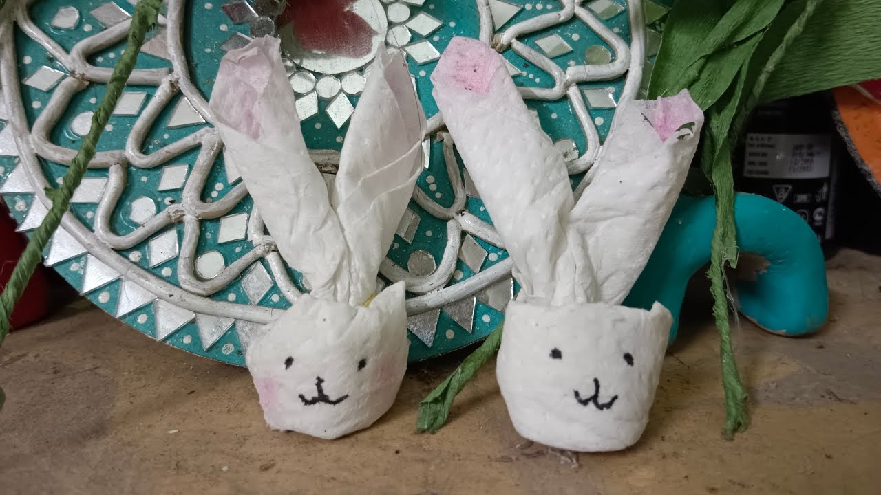 How to make rabbit from tissue paper 🐇🐰|Simple|Easy|DIY|By Priyanshi ...