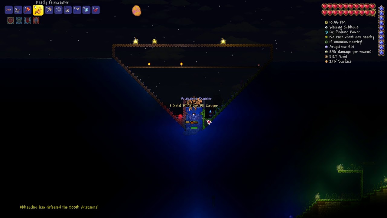 Terraria gold farm test - YouTube