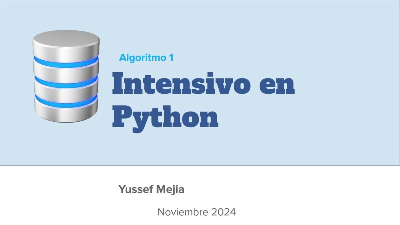 curso intensivo python dia 6 enero : primer clase - YouTube