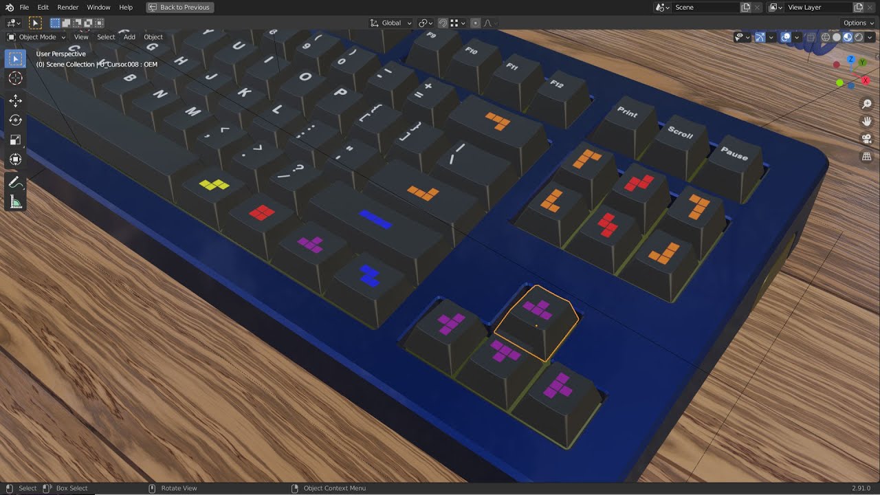 Keyboard Render Kit - Full Colour Legends - YouTube