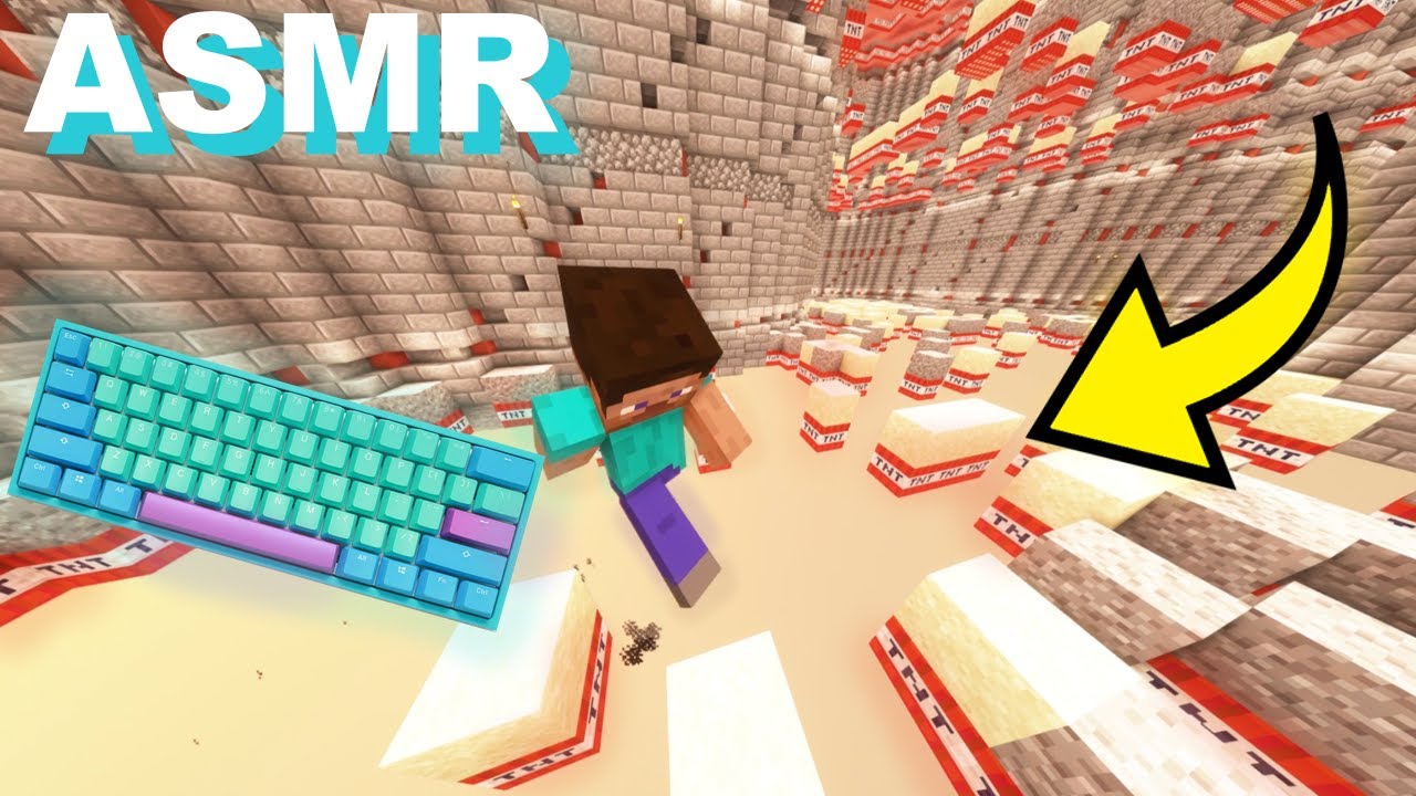 ASMR Gameplay - Minecraft Hypixel TNT Run/Tag, Keyboard + Mouse Sounds ...