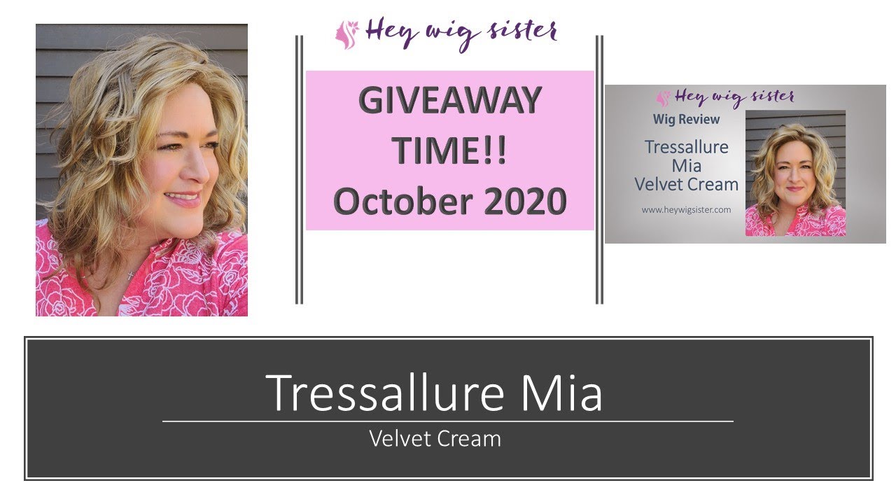 OCTOBER 2020 GIVEAWAY WIG: Tressallure Mia in Velvet Cream- THANK YOU ...