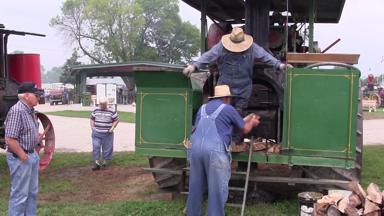1910 HUBER 30HP Steam Tractor at Midwest Old Threshers Reunion - YouTube