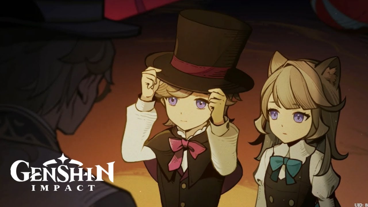 Lyney, Lynette, and Magician Cutscene Animation | Lyney Story Quest ...