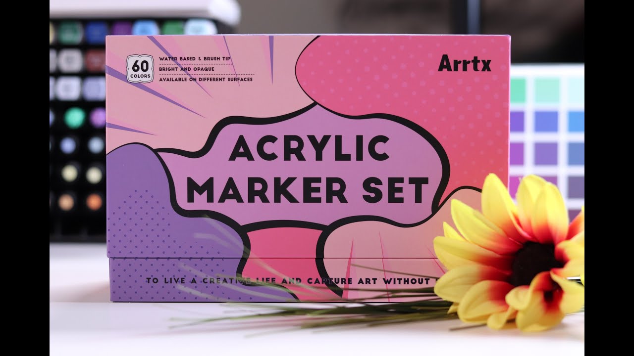 REVIEW / My First Impression of Arrtx New Acrylic Markers and Sketch ...