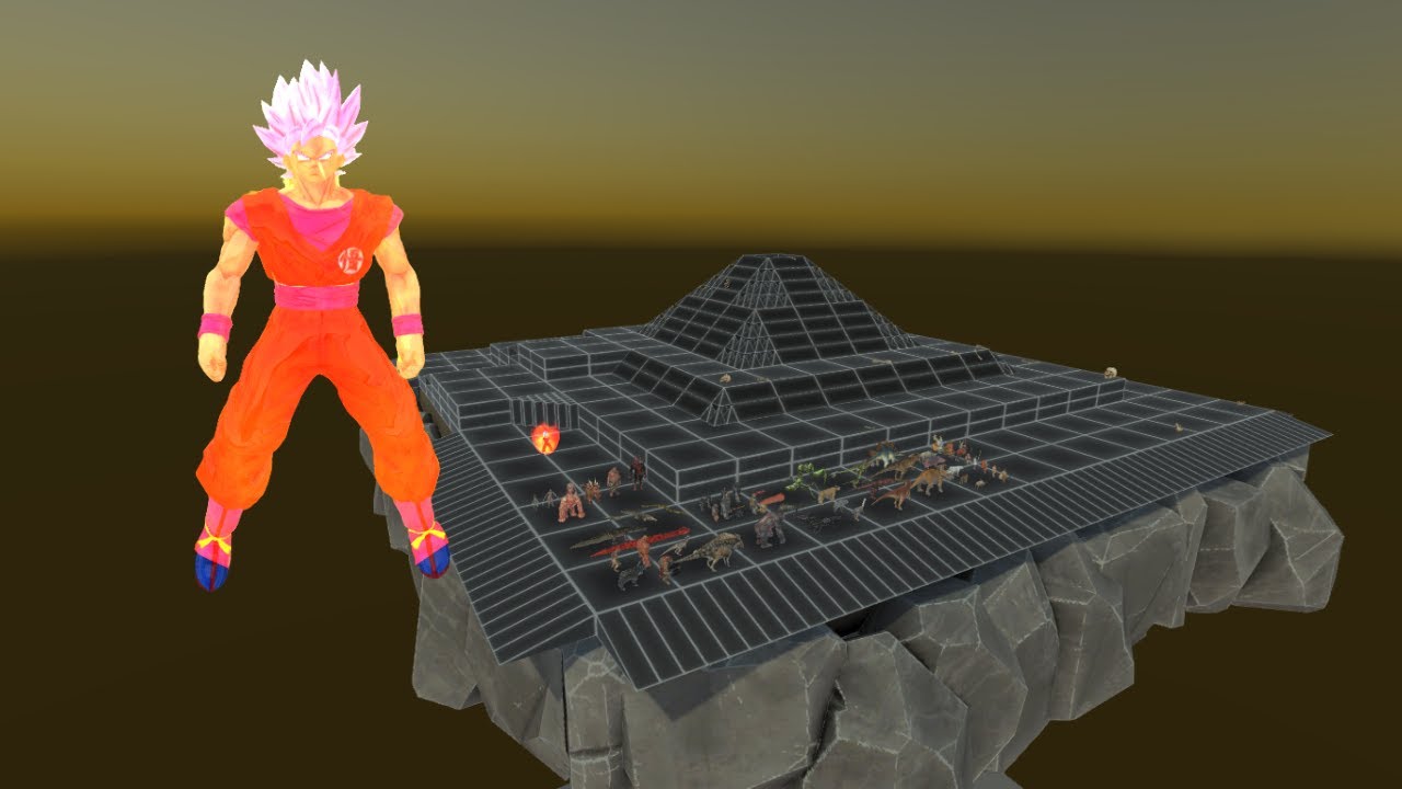 "2 Rounds" Run Fast From Super Saiyan Goku🔥 - Animal Revolt Battle ...