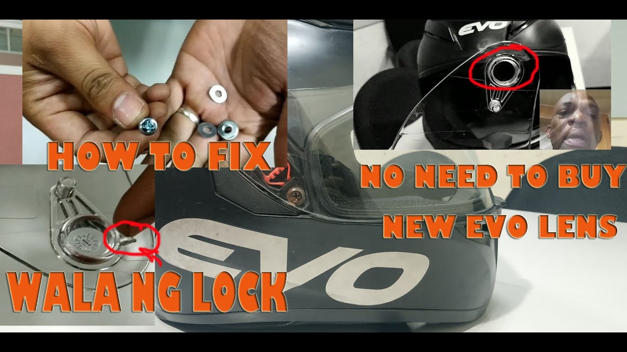 How to fix EVO Helmet Lens GSX 3000 (broken locks) - YouTube