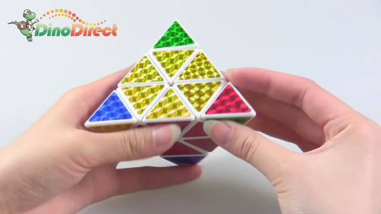 Magic Triangle Pyramid Pyraminx Cube Puzzle Kid Toy - dinodirect - YouTube