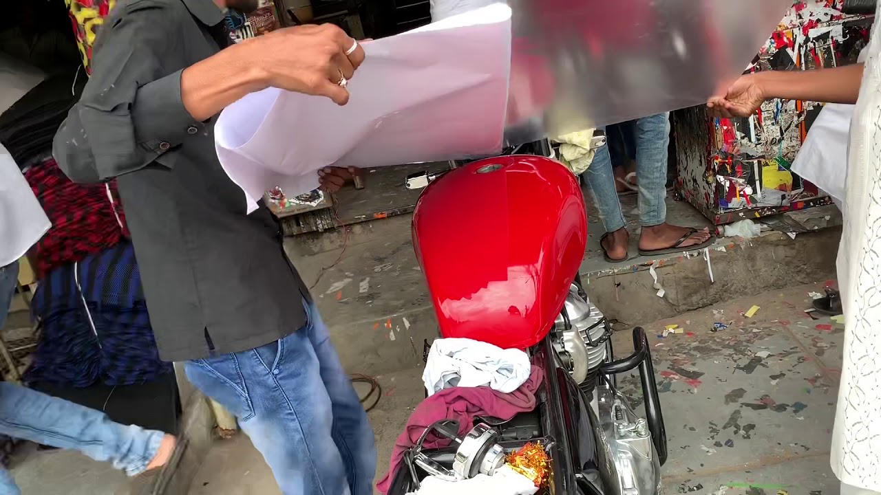 Interceptor 650 3m tank protection and stickering - YouTube