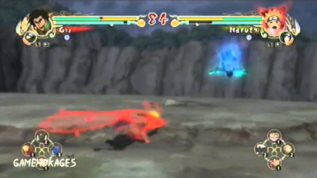 Naruto Ultimate Ninja Storm - Eight Gates Guy Vs 9 Tails Naruto [HD ...