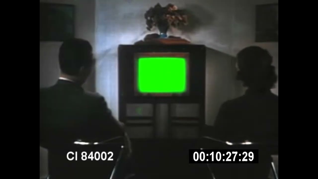 Green Screen of People Watching TV in the 1950s - YouTube