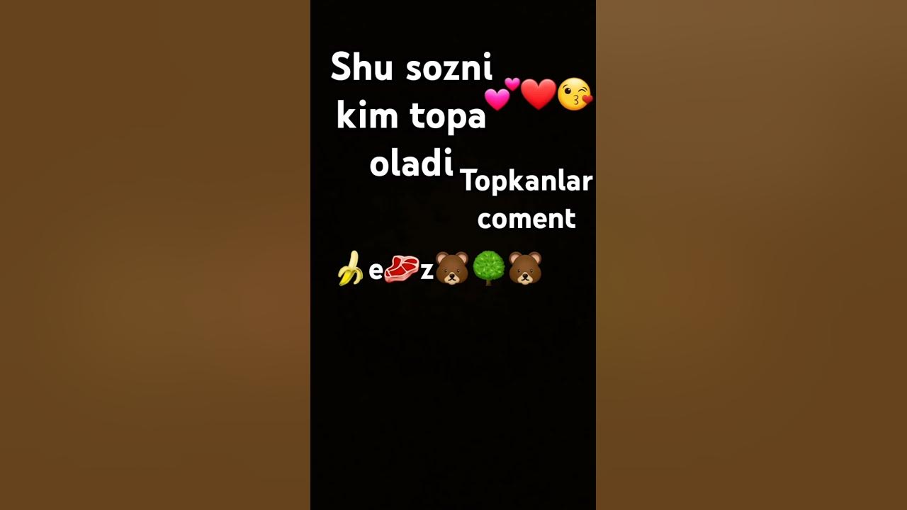 qoroqolpoqcha soz - YouTube