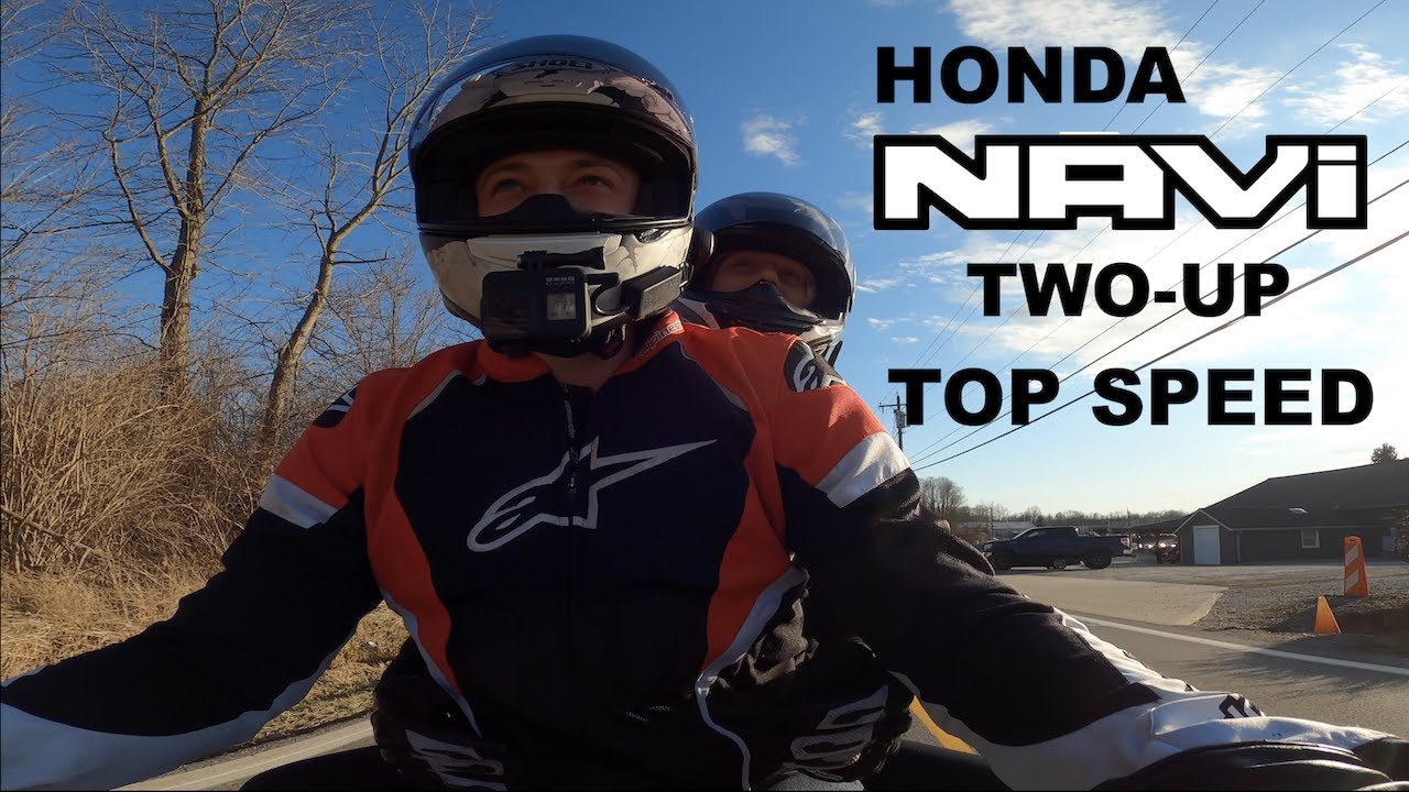 2022 HONDA NAVI: Two-up Top Speed - YouTube