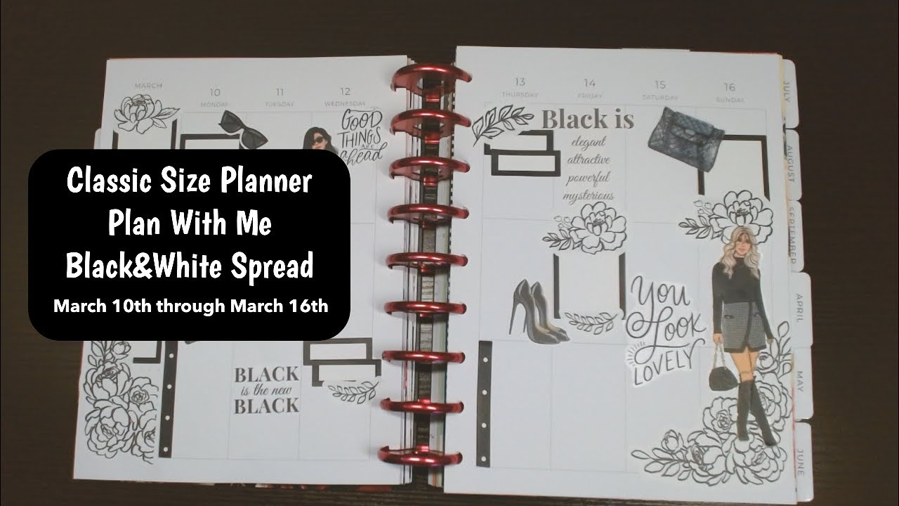 Classic Size Planner | Plan With Me | For the Week of March 10th ...