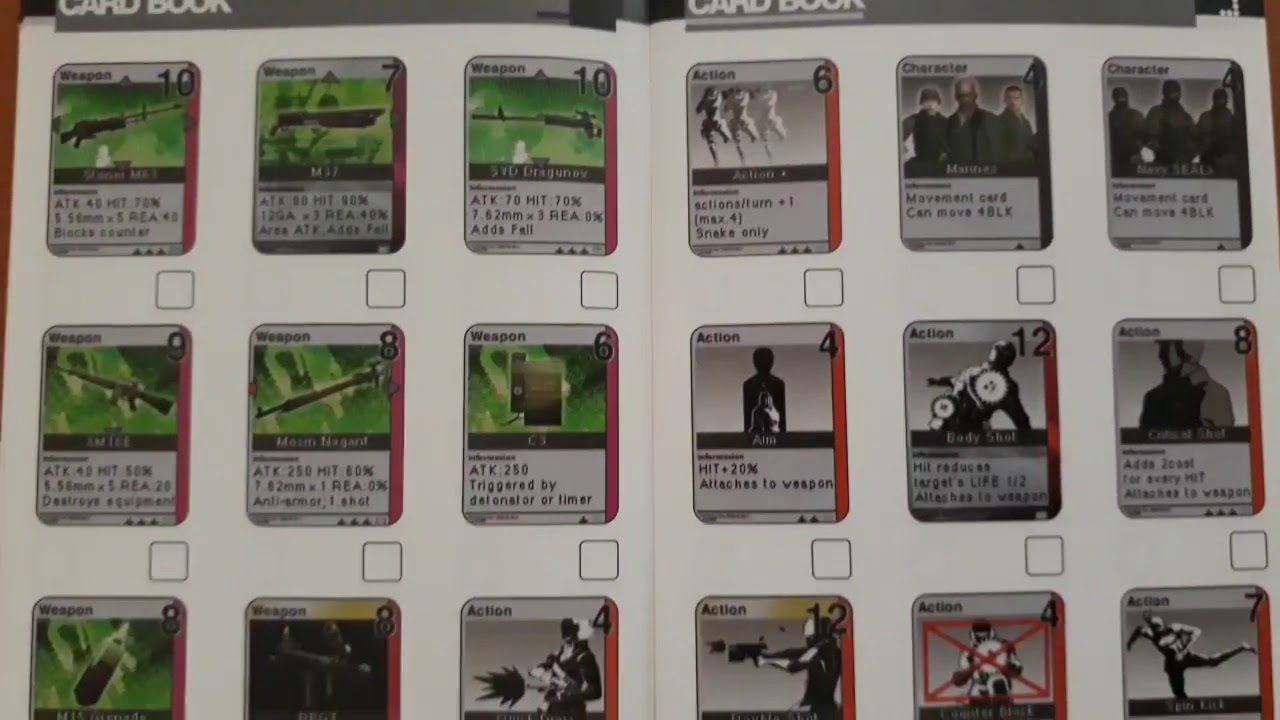 Metal Gear Acid with Limited Edition Card Book - YouTube
