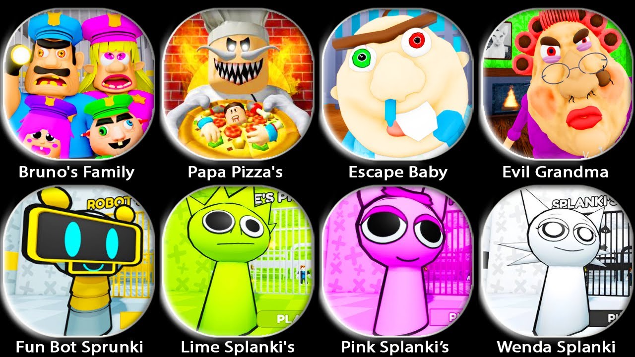 BRUNO'S FAMILY PRISON RUN,ROBLOX: Escape Papa Pizza's Pizzeria,FUN BOT ...