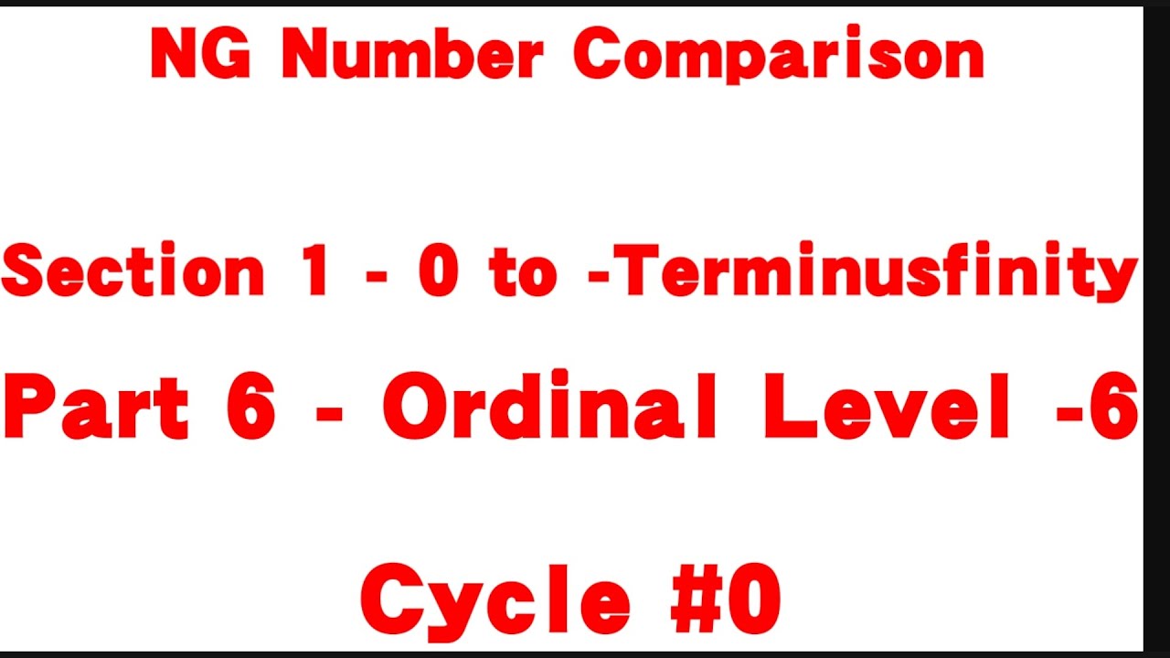 NG Number Comparison (Part 6) - YouTube