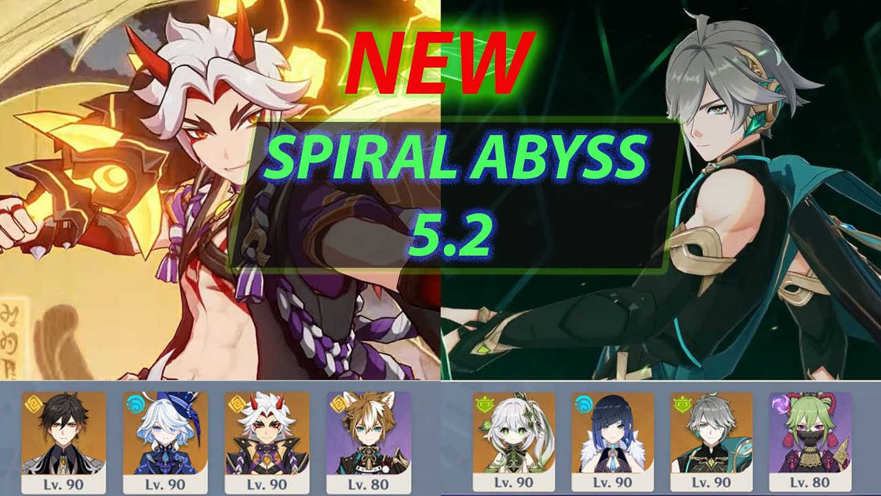 NEW Spiral Abyss 5.2: Itto & Alhaitham | Genshin Impact Spiral Abyss ...
