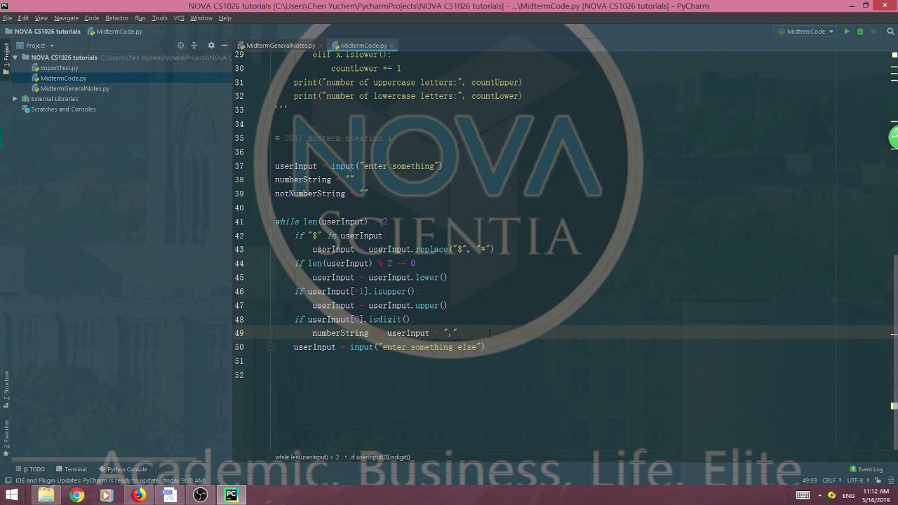 NOVA Cs1026 2017 midterm question 1 - YouTube