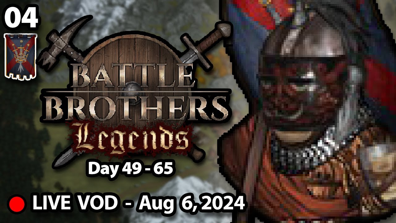Battle with the Barbarian King - Battle Brothers Legends Mod - YouTube