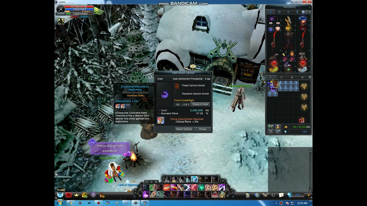 CABAL PH Costume Option Scroll Critical Rate - YouTube