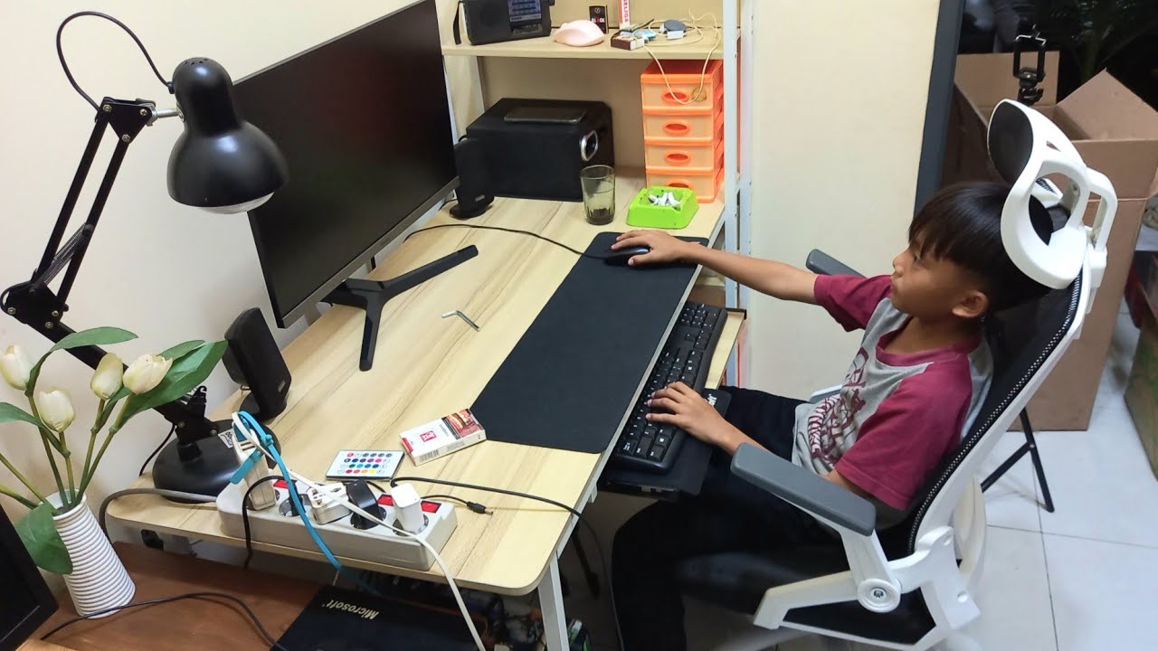 Meja Komputer + Laci Keyboard, Meja Kerja Rangka Besi 500 Ribuan (120 x ...