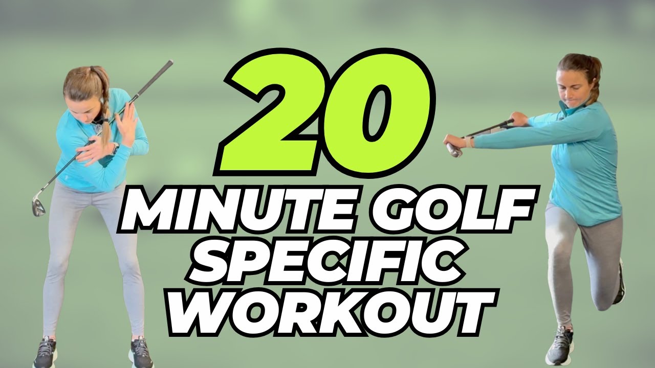 20 Minute Golf Specific Workout - No Equipment Needed! - YouTube