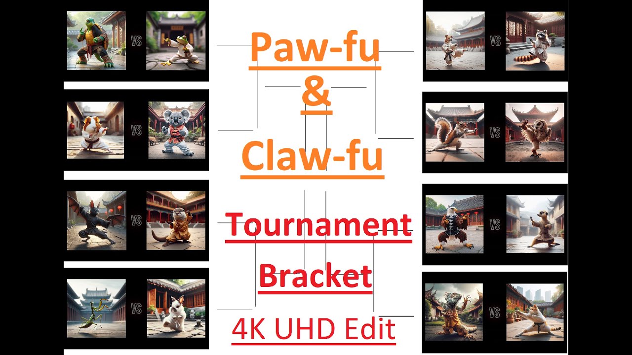 Paw-fu & Claw-fu Tournament - 4KUHD widescreen version - YouTube