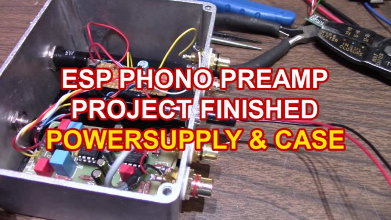 ESP phono preamp power supply and case - project complete - YouTube