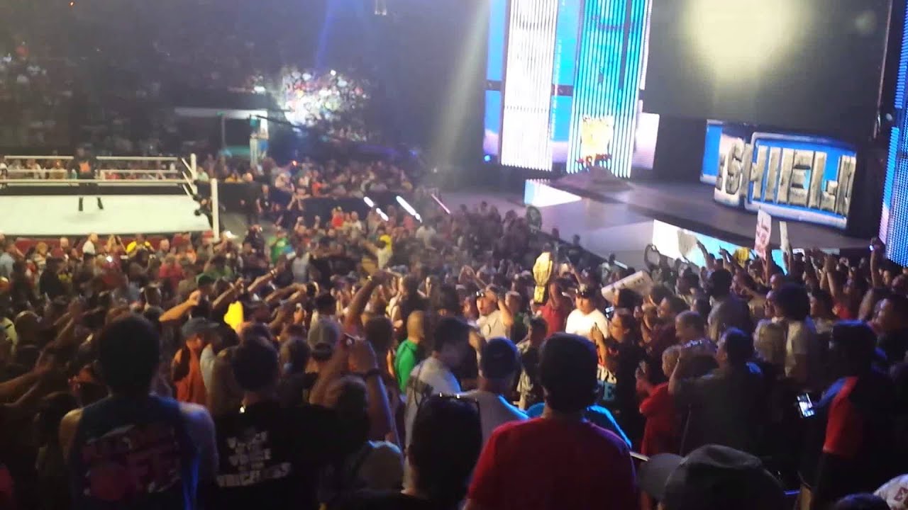 The Shield Entrance: WWE, Austin TX. 7/22/13. - YouTube