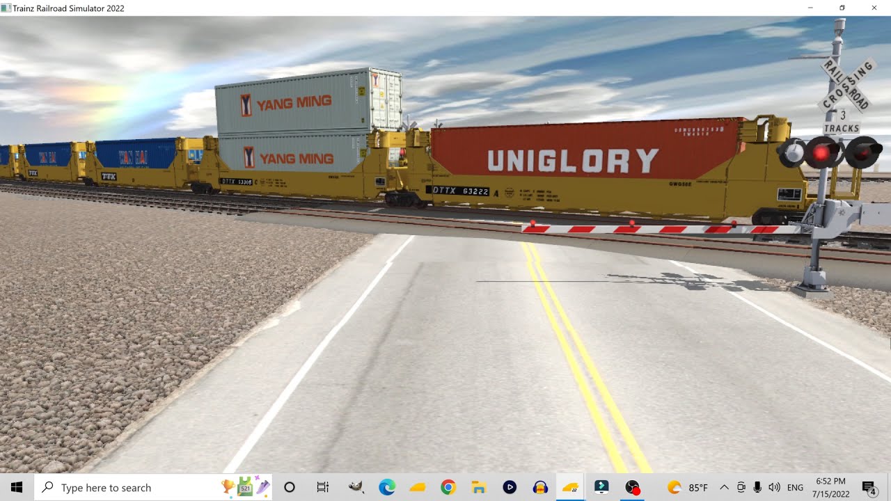 Trainz 2022 TRC Grade Crossing Test: E Harrison St, Emmaus, PA - YouTube