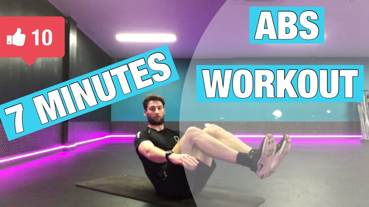 7 MINUTES ABS WORKOUT AT HOME - YouTube