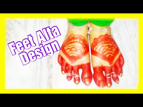 Simple Alta design ||full feet alta design ||most easy beautiful Alta ...