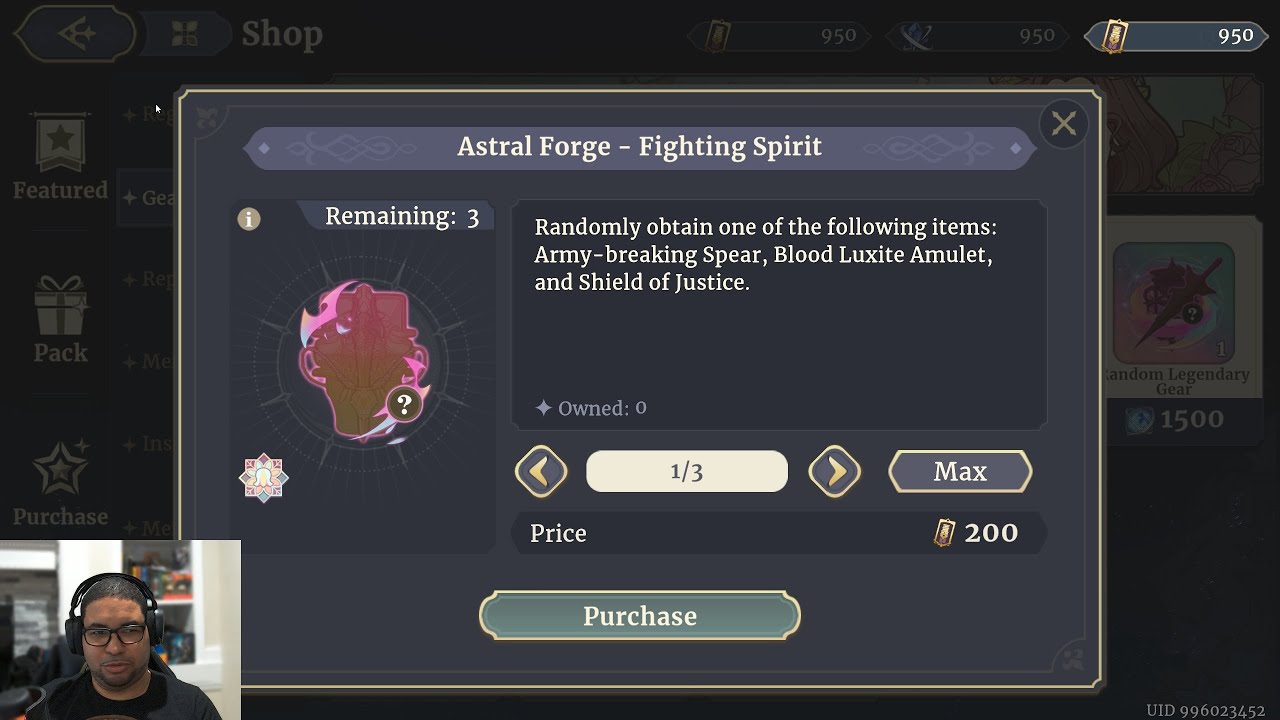 Astral Forge - Fighting Spirit is now in the Gear Exchange Shop! - YouTube