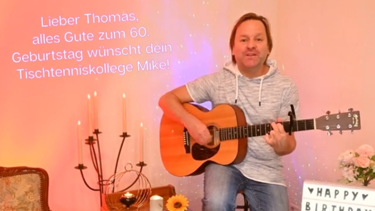 Thomas, alles Gute zum 60. Geburtstag wünscht dir Mike! - YouTube