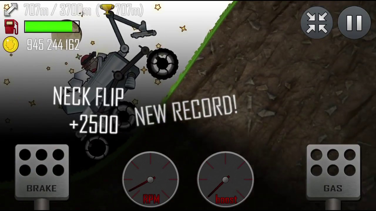 CAR RACING GAMES★Hill Climb RACING MOONLANDER ON NIGHT ROAD★GAMEPLAY ...