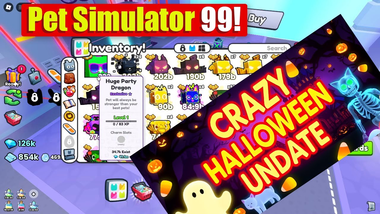 Roblox Pet Simulator 99 Halloween Update: Haunted Backrooms, Huge Pets ...