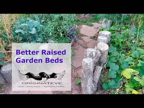 Better Raised Garden Beds with Logs - YouTube