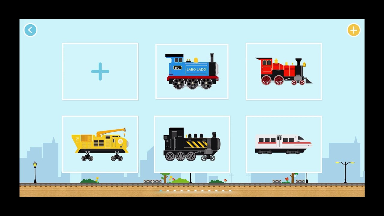 Let’s Play! Labo Lado Brick Train Game - iPhone App Demo For Kids - YouTube