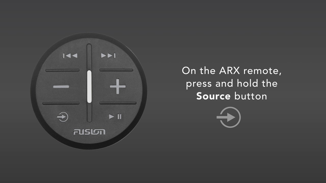 Fusion Tech Tips: Pairing your ARX remote with your Fusion stereo - YouTube