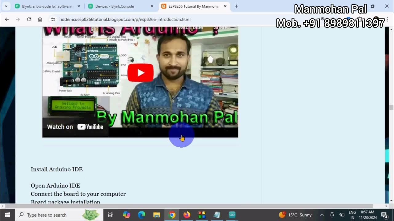 Blynk 2.0 with ESP8266 Nodemcu Setup Web Dashboard and Mobile App, LED control, iot LED #blynk ...