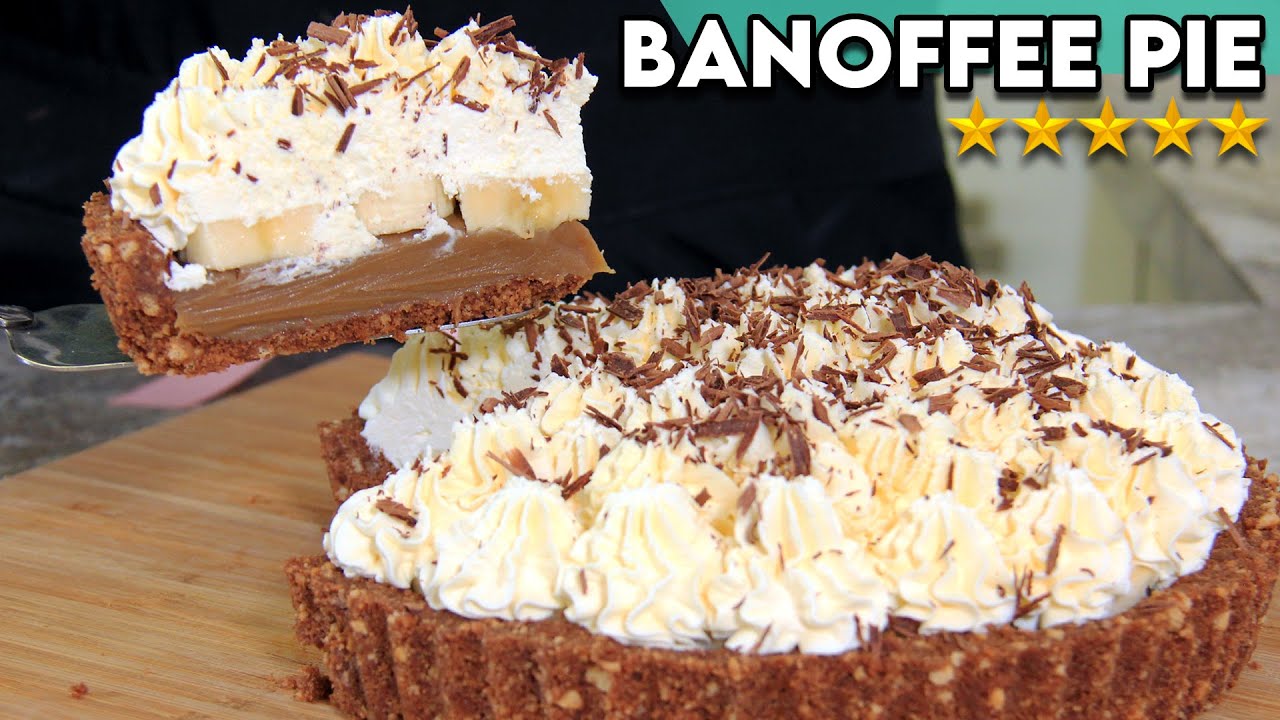 The Best Banoffee Pie Recipe Ever! Creamy Banana Toffee Pie - YouTube
