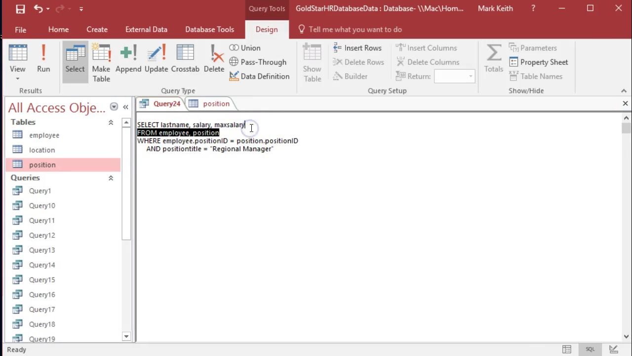 Learn SQL: Query 24: Table calculations CALCULATED FIELD - YouTube
