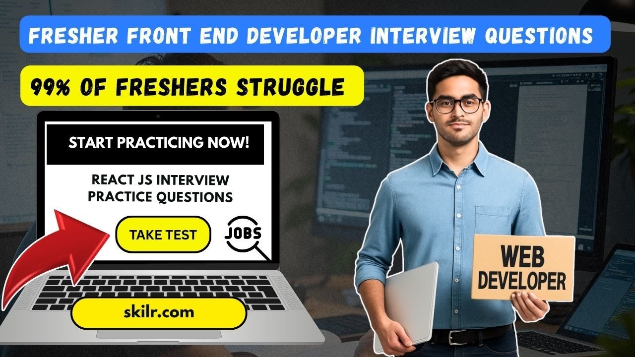React JS Interview Questions & Answers | 𝐅𝐑𝐄𝐒𝐇𝐄𝐑 𝐅𝐫𝐨𝐧𝐭 𝐄𝐧𝐝 𝐃𝐞𝐯𝐞𝐥𝐨𝐩𝐞𝐫 𝐈𝐧𝐭𝐞𝐫𝐯𝐢𝐞𝐰 | Most Asked ...